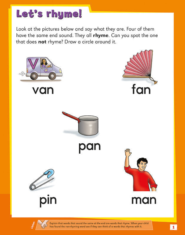 My First Rhyming Activity Book – Letterland Singapore