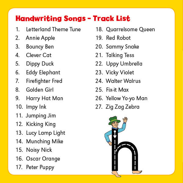 Handwriting Songs - Lowercase (CD) – Letterland Singapore